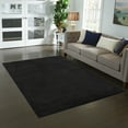 Mainstays Traditional Solid Black Shag Indoor Accent Rug, 2'6"x3'10 ...