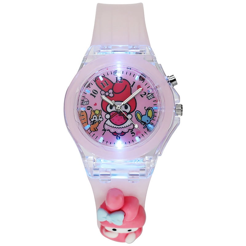 Reloj luminoso de dibujos animados HelloKitty, reloj electrónico ...