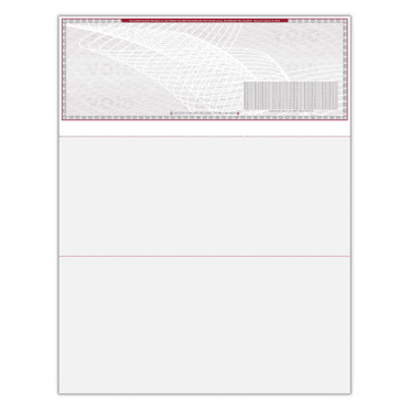 100 Blank Check Stock - Check on Top Mazed - Paper Weight # 70 High ...