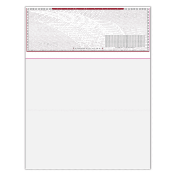 Compuchecks 100 Blank High Security Check Paper On Top - Weight # 70 ...