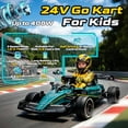 Licensed Aston Martin Electric Go Kart for Kids 3-8, 24V Drift Kart ...