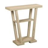 Convenience Concepts Newport V Console Table, Natural - Walmart.com