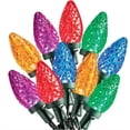Sylvania Stay-Lit 2 Sets of 50 C9 Faceted LED Christmas Lights ...