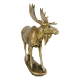 High Quality Resin Emperor Bull Moose Sculpture, 10.5" Tall Rustic ...