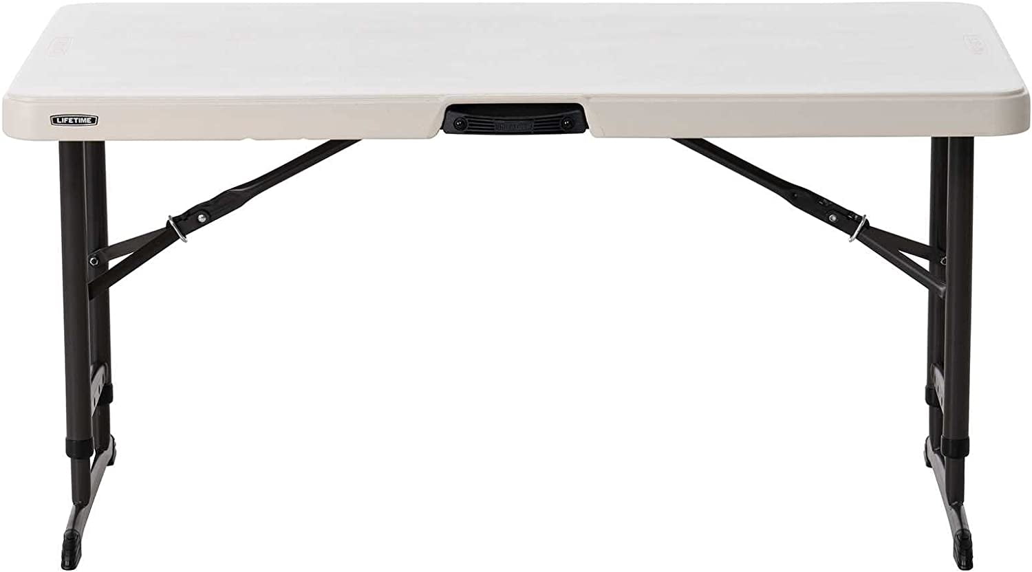 Lifetime Products 80387 4-Foot Commercial Adjustable Folding Table ...