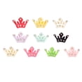 Baluue 20Pcs Crown Headpiece Resin Flatback Crown Assorted Color Hat ...