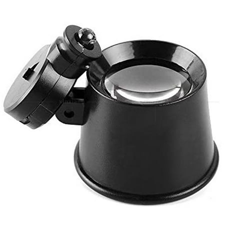 FanShow 10X Eye Loupe with LED Light, Magnifying Eye Loop Stand LED ...