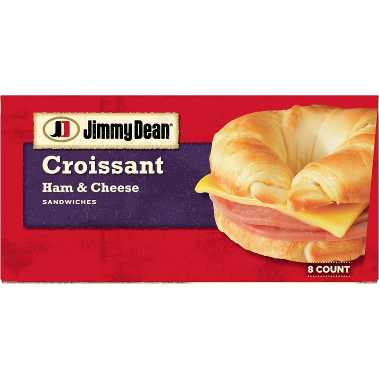 Jimmy Dean Ham Cheese Croissant Sandwiches 8 Count Frozen