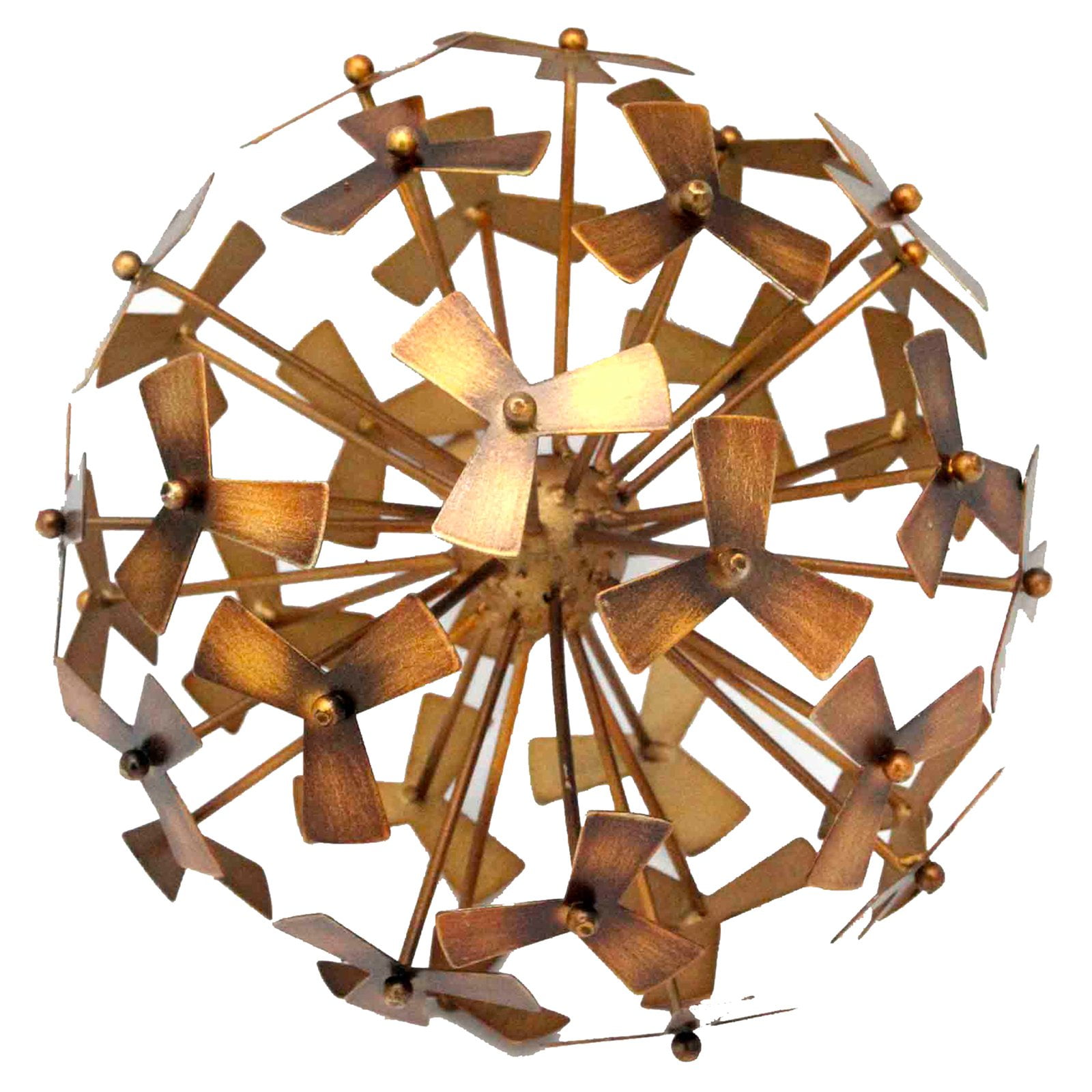 Sagebrook Home Metal Copper Pinwheel Orb Sculpture - Walmart.com