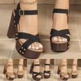 2026 Women's High Heeled Sandals With Fashionable Strap Fish Mouth ...