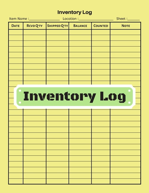Inventory log : V.17 - Inventory Tracking Book, Inventory Management ...
