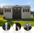 Lifetime Polyethylene Dual Entry Storage Shed, 106.5 sq. ft.,15 ft. x 8 ...