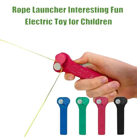 Handheld Rope Launcher Toy For Kids, Electric Zip String Thruster(Green ...