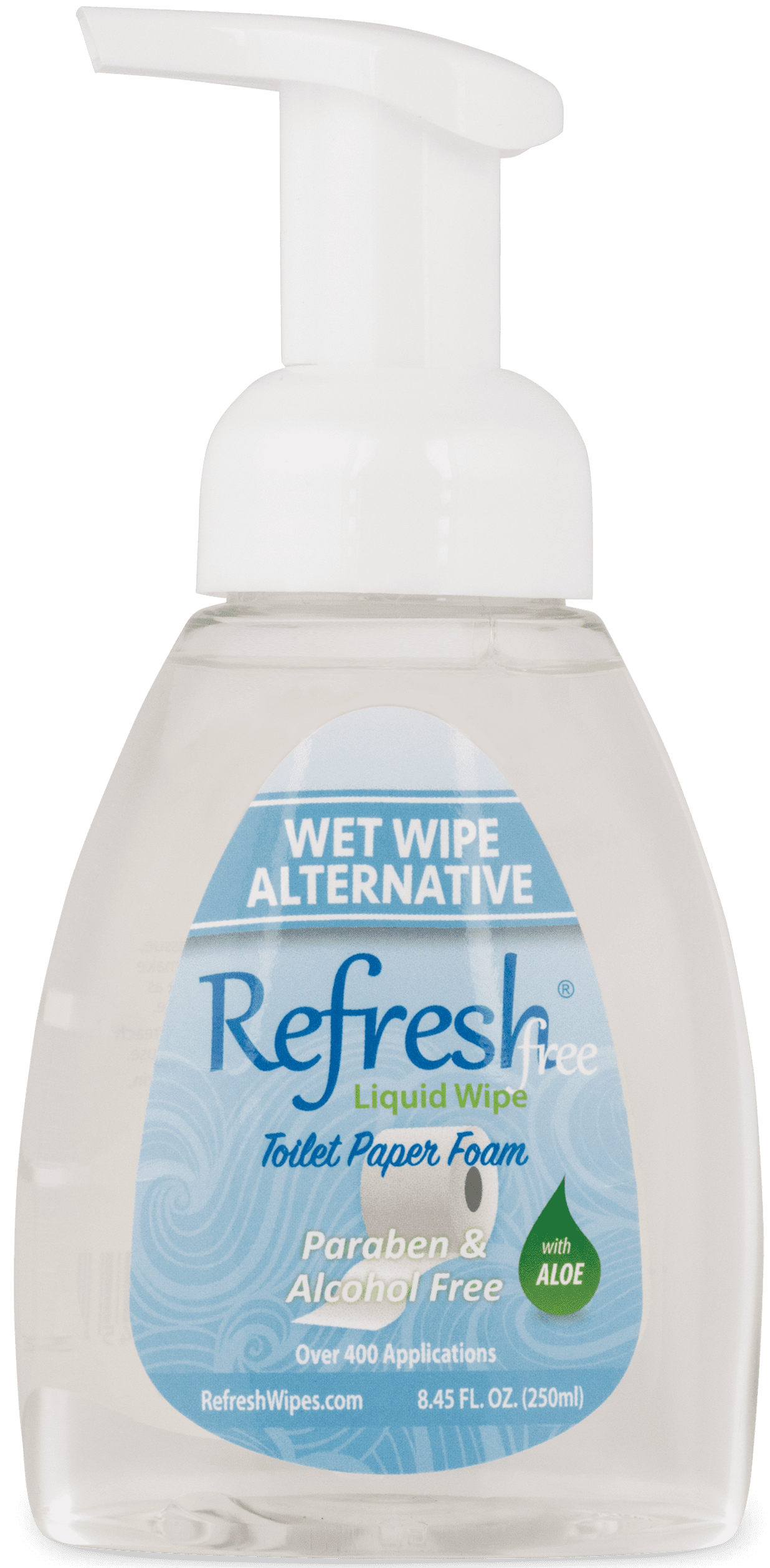 Refresh Liquid Wipe Free: Toilet Paper Foam. Eco-Friendly Wet Wipe ...