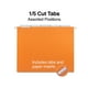 TRU RED Hanging File Folders 5 Tab Letter Size Assorted 25/Box (875411 ...