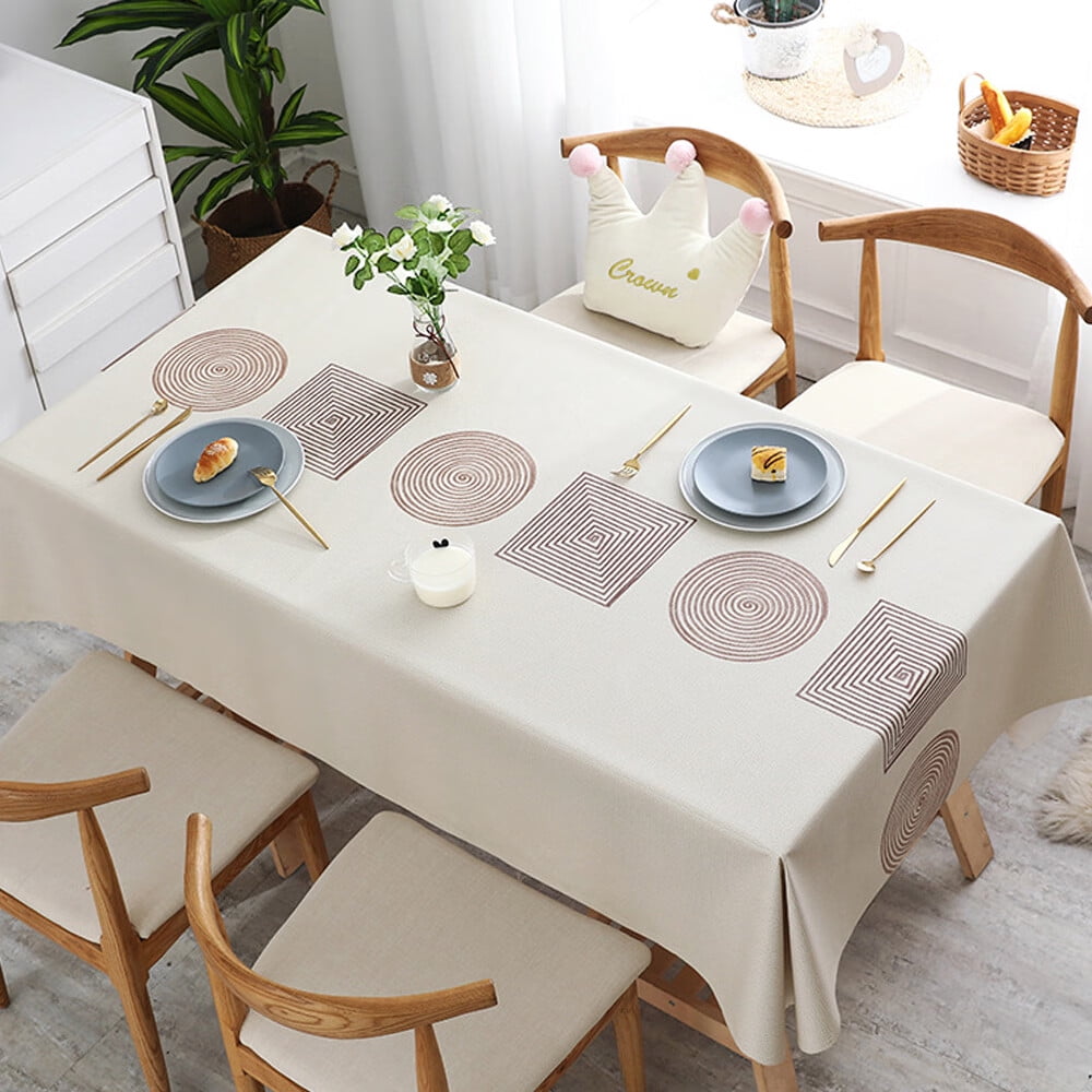 Mantel rectangular impermeable de PVC, mantel de plástico de 140 x 240 ...