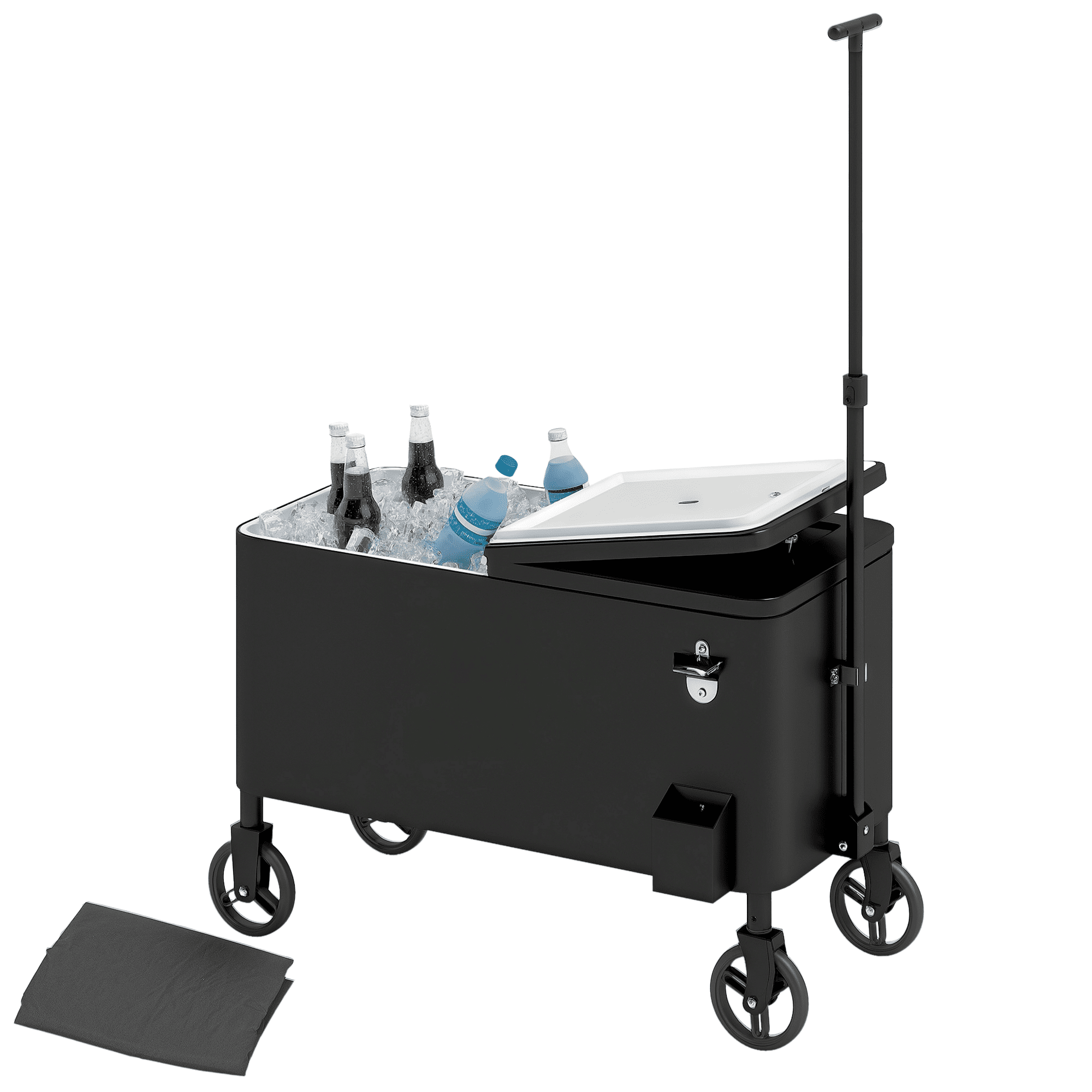 Click here for Outsunny 80qt Patio Cooler Cart Wheeled Cooler Wit... prices