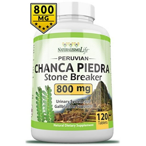 chanca piedra 800mg per tablet - 120 tablets kidney stone crusher ...