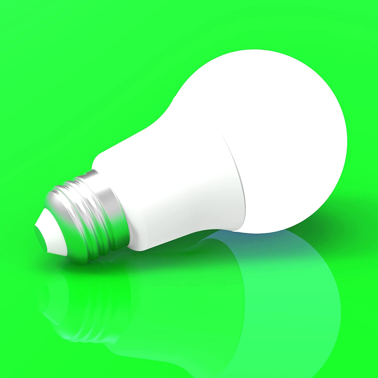 AmeriLuck Green Light Color A19 LED Bulb for Bedroom and Porch, 7W (60W ...