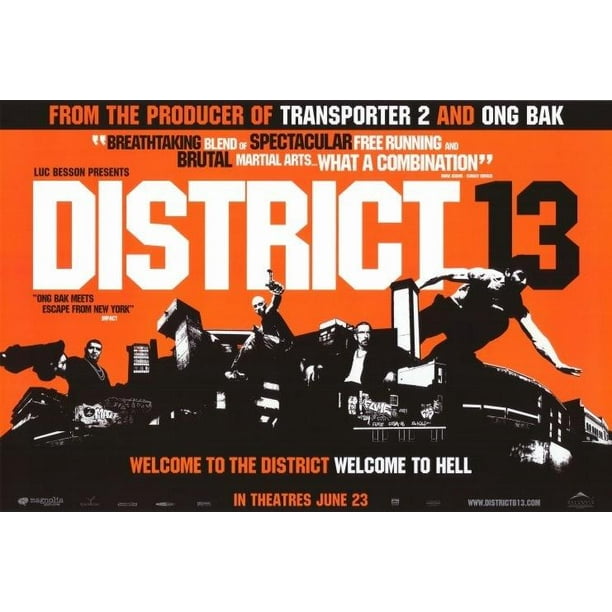 District B13 (2004) 27x40 Movie Poster - Walmart.com - Walmart.com