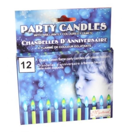 Blue / Green Flame Party Candles 12pc | Walmart Canada