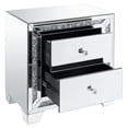 Night Table - Mirrored & Faux Diamonds Ningbo - Walmart.com