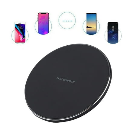 Smart Wireless Charger, Round Design Easy To Carry Smart Inductive ...