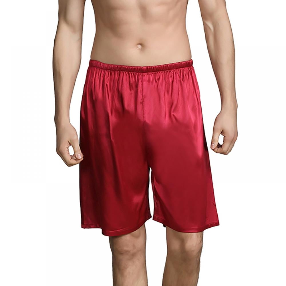 Mens Sleep Bottoms Sleepwear, Classic Satin Boxers Shorts Fashion ...