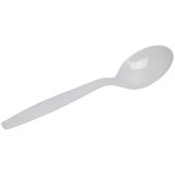 Dixie Plastic Cutlery, Heavyweight Soup Spoons, White, 100/Box ...