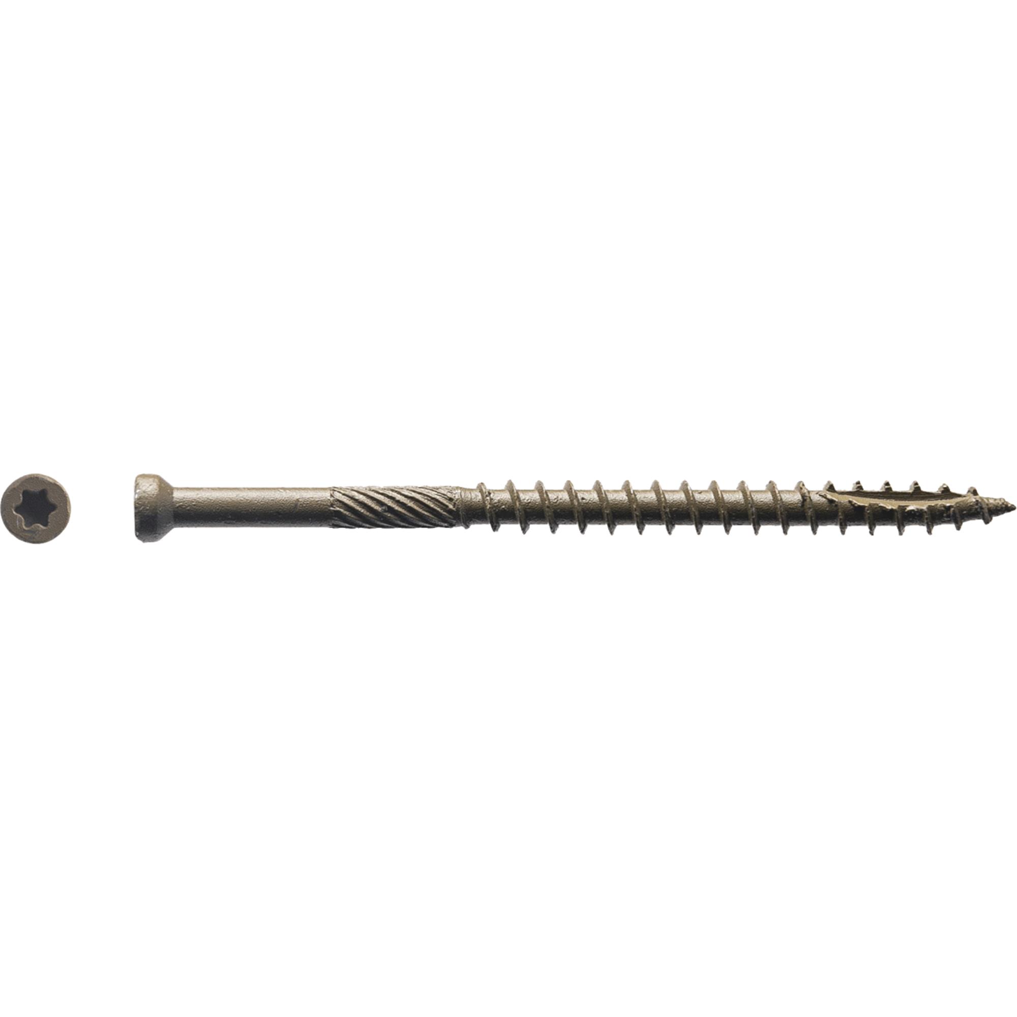 Big Timber 5015926 No.7 x 3 in. Star Wood Screws, Bronze - 1 lbs - Pack ...