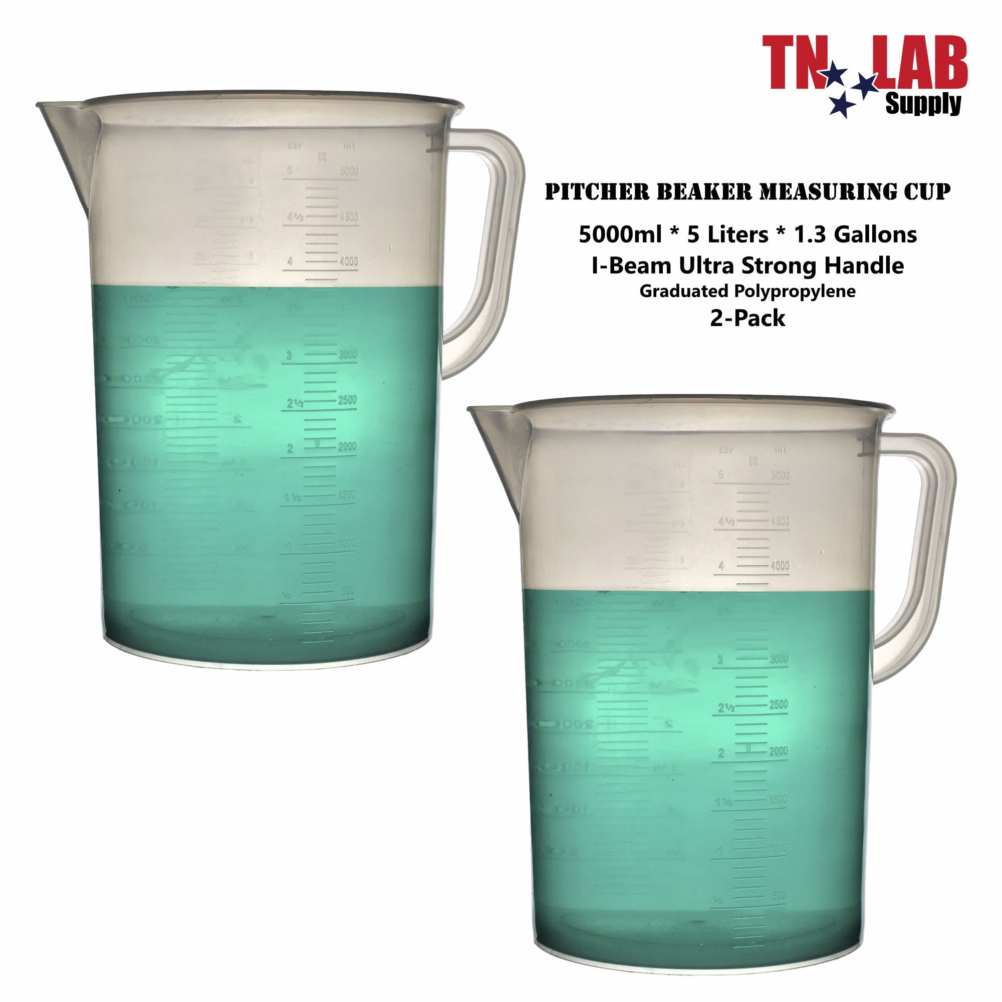 Pitcher Beaker Polypropylene Plastic Family - Walmart.com