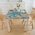 BANET Square Fitted Tablecloth, Elastic Edge Table Cover, Wipeable ...