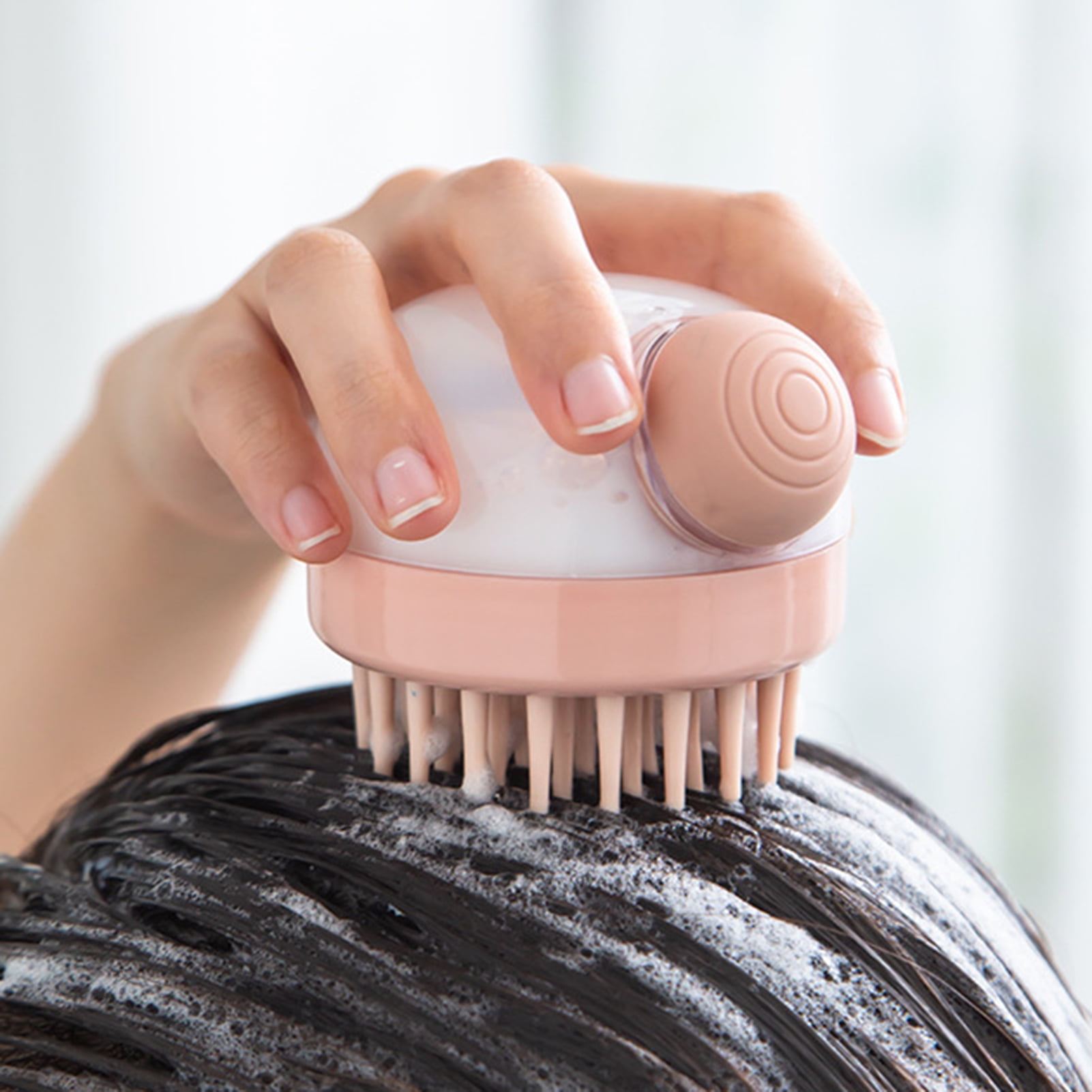 harmtty Shampoo Comb with Soap Dispenser Ergonomic Handle Comfortable ...