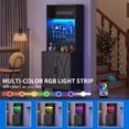 DEXTRUS 70.87" Bar Cabinet with Beverage Dispenser, Bar Cabinet with ...