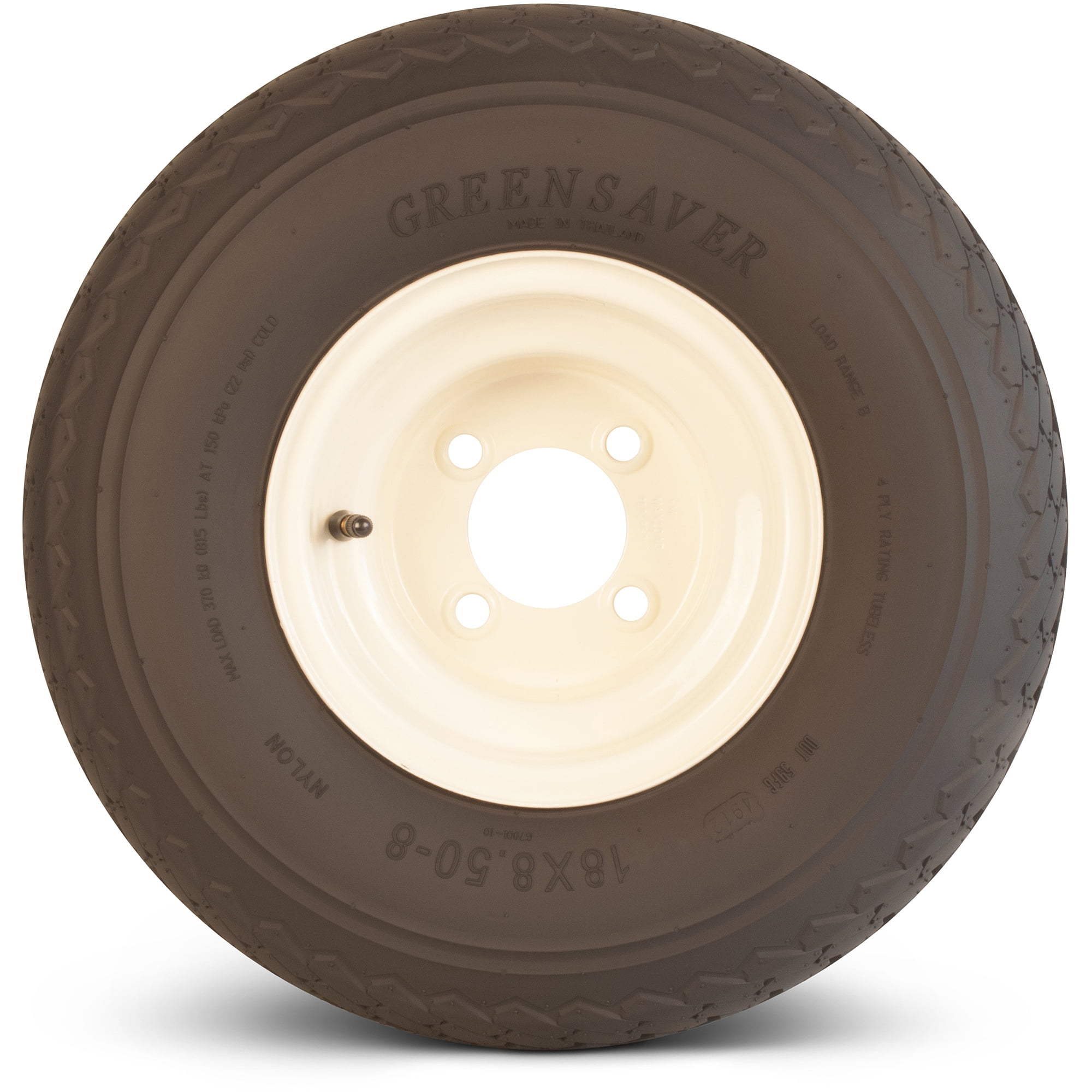 Buy Greenball Greensaver 18X8.50-8 4 PR Golf Cart Tire and Wheel 4 lug ...