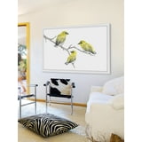 "Yellow Birds" Framed Painting Print - Walmart.com