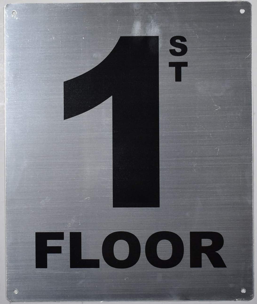 1ST Floor Sign (Silver, Rust Free Aluminium 10X12)-Monte Rosa LINE(ref ...