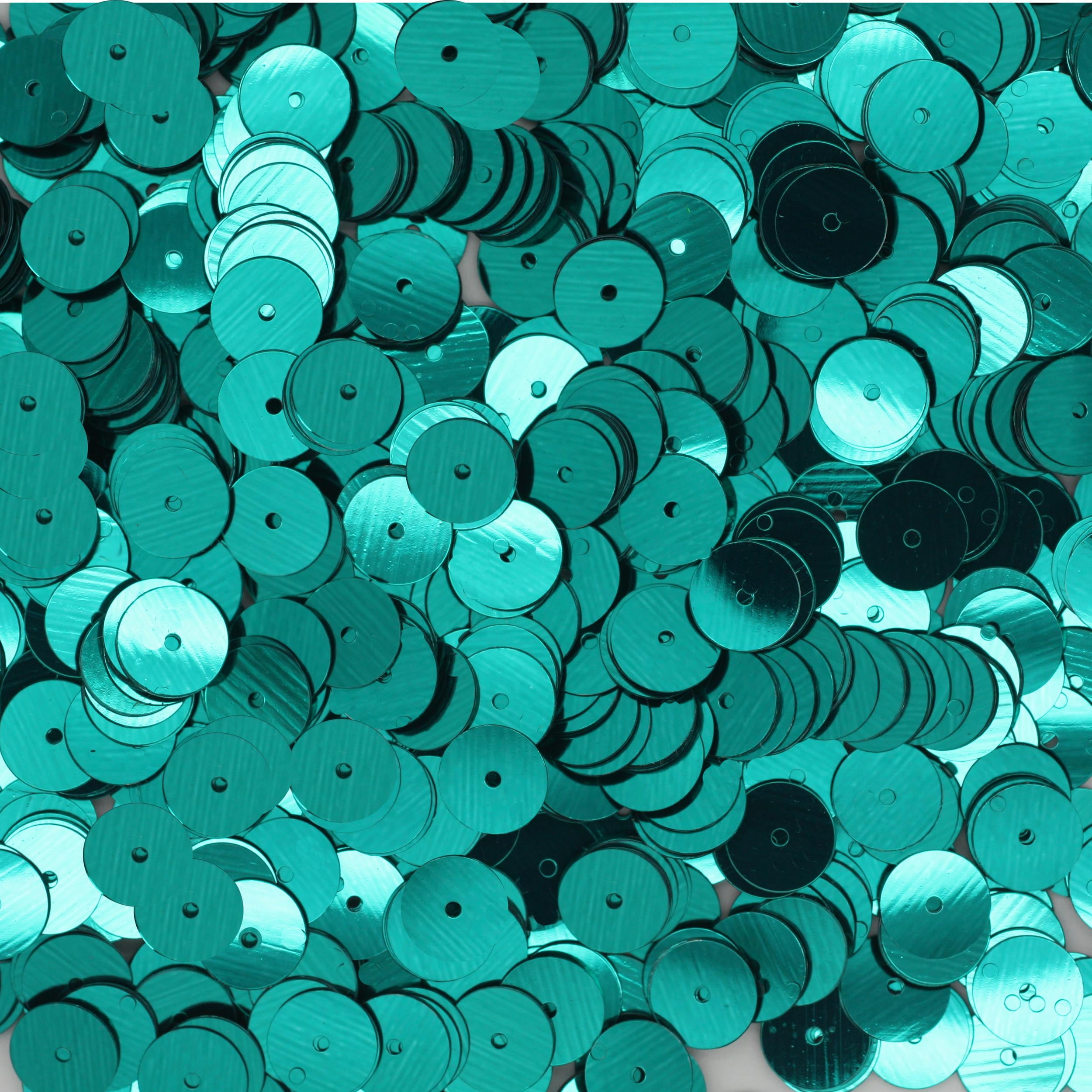 Turquoise Peacock Sequins 8mm Shiny Metallic Made in USA - Walmart.com