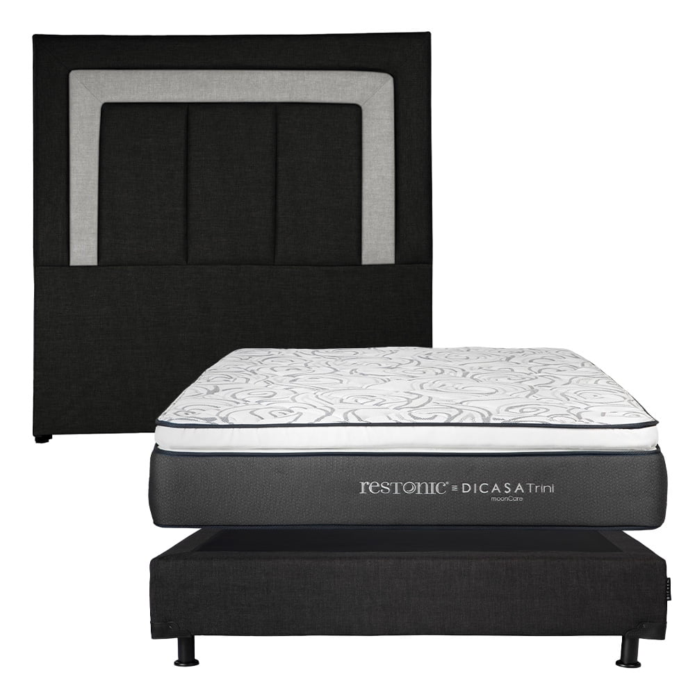 Colchón Matrimonial Dicasa Trini con Box y Cabecera Bora | Bodega ...