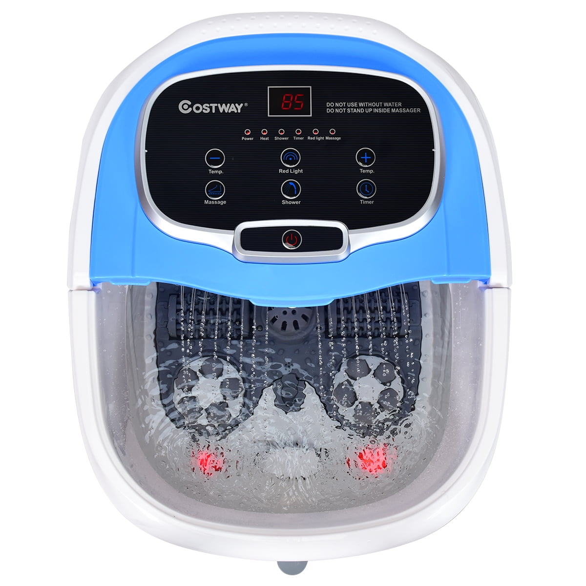Costway Portable Foot Spa Bath Motorized Massager Electric Feet Salon