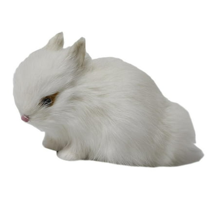 Artificial Resin Rabbits Figurines Garden Ornament Decorations-01 White ...