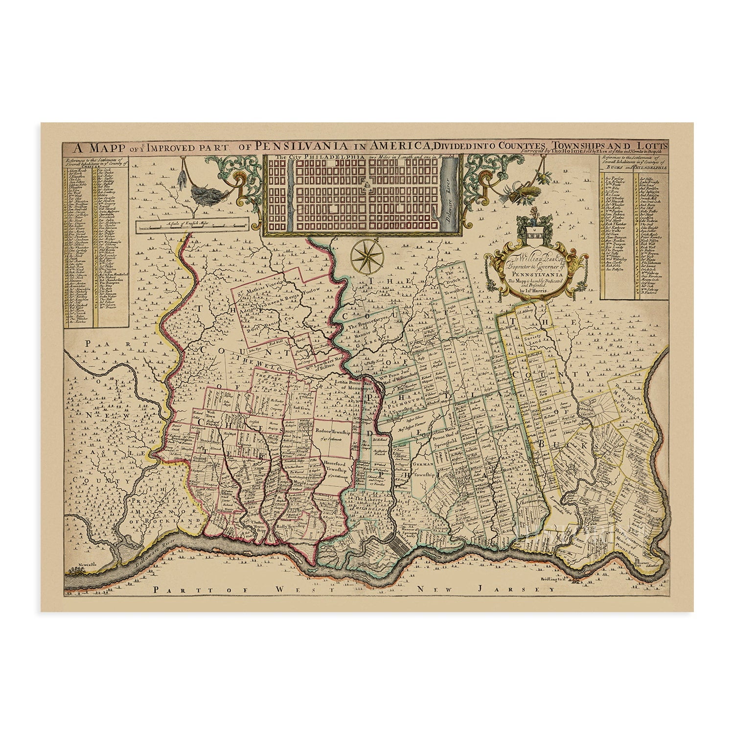 Historic Philadelphia Map
