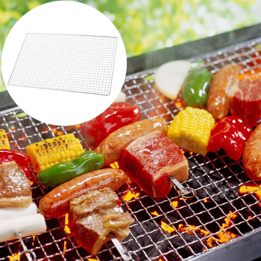 Stainless Steel BBQ Grill Grate Grid Wire Mesh Outdoor Barbecue Rack ...
