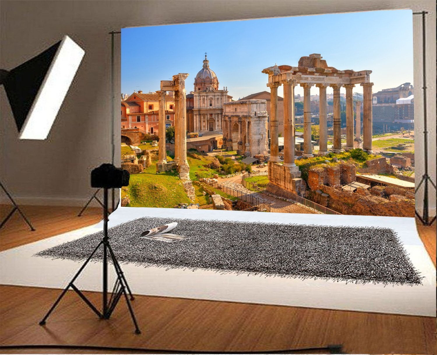 MOHome 7x5ft Photography Backdrop Roman Forum and Ruins of Septimius ...