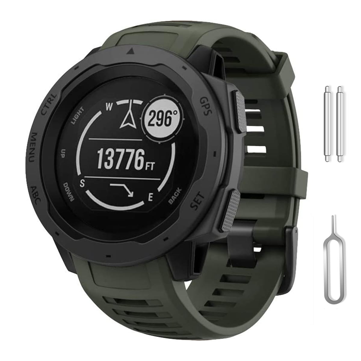 WUWOCJ Straps Compatible with Garmin Instinct/ Instinct 2/ Solar ...