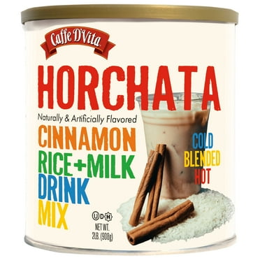 (6 Pack) Caffe D'Vita Horchata Powdered Drink Mix, 19oz canister ...