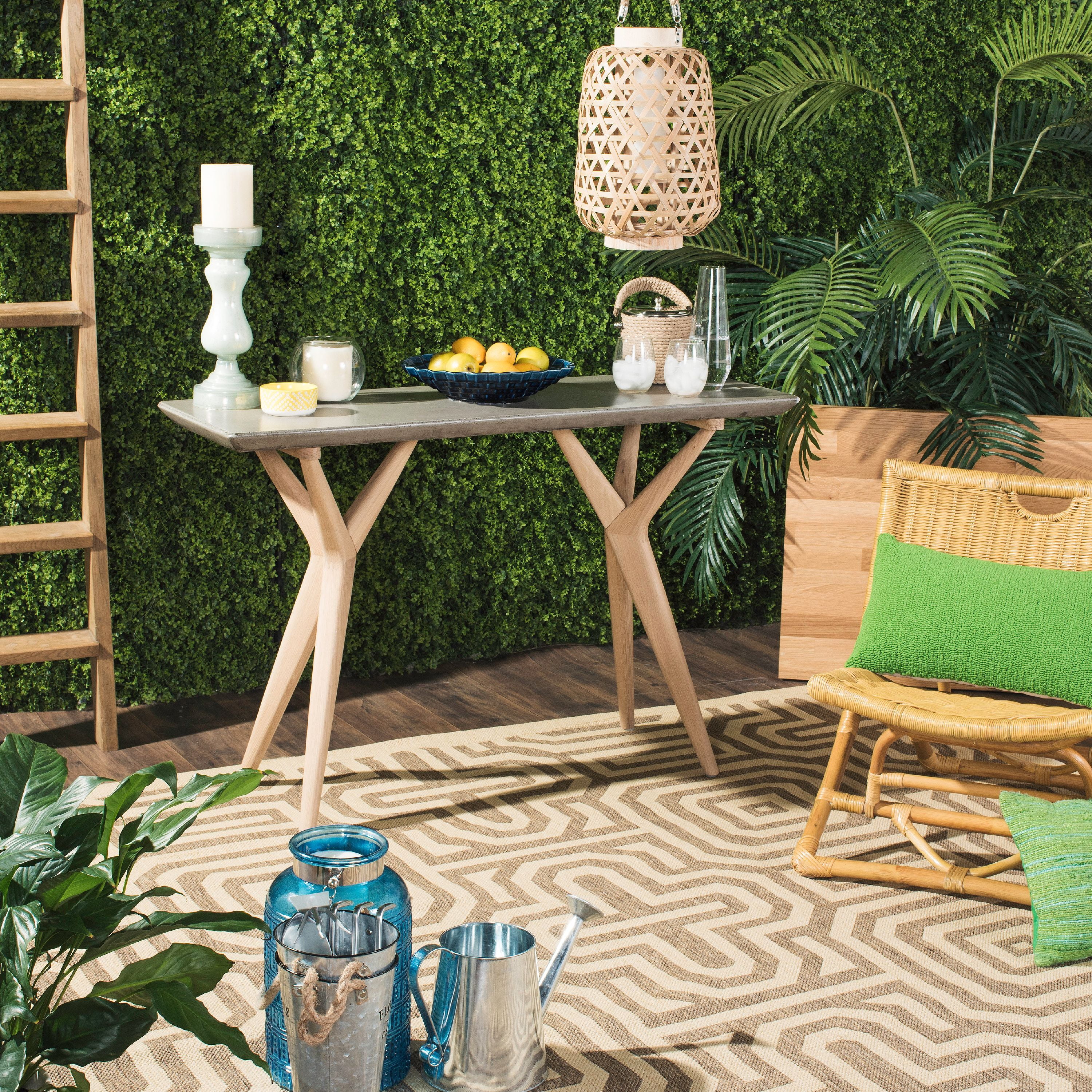Safavieh Ragna Indoor/Outdoor Modern Concrete Console - Walmart.com
