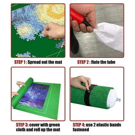 Roll Up Jigsaw Puzzle Pad Puzzle Mat Roll Up Jigsaw Puzzle Pad Puzzle ...