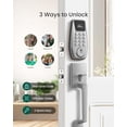 C100 Keyless Entry Door Lock with Handle Set, Deadbolt Lock for Front ...