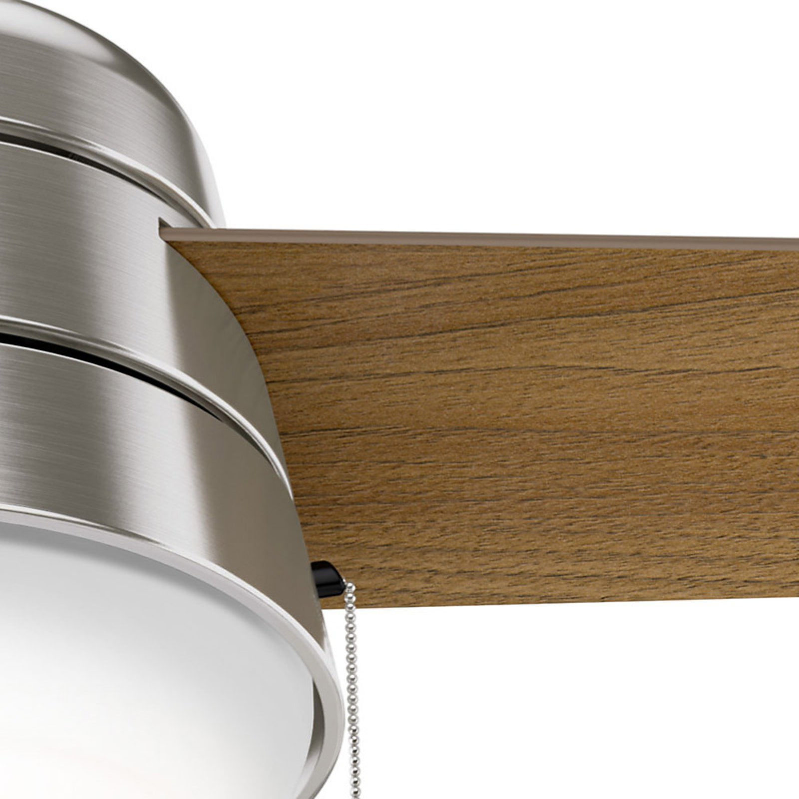 Aker 36 In Led Indoor Brushed Nickel Ceiling Fan With Light | Shelly ...